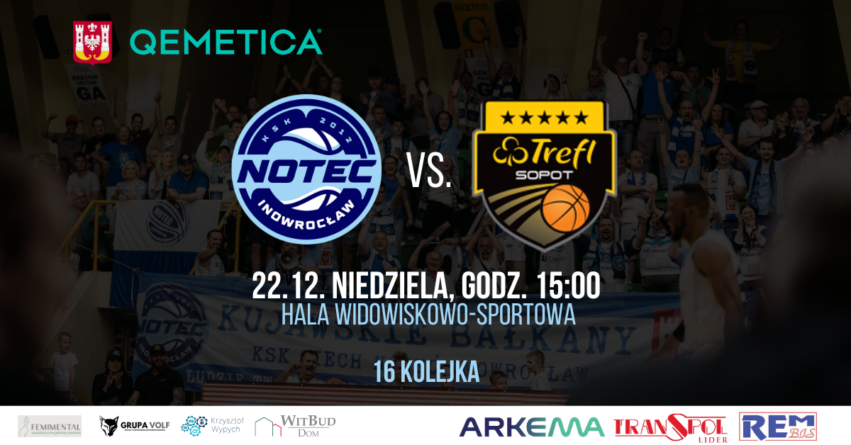 Bilety KSK Qemetica Noteć Inowrocław vs Bears Uniwersytet Gdański Trefl ...